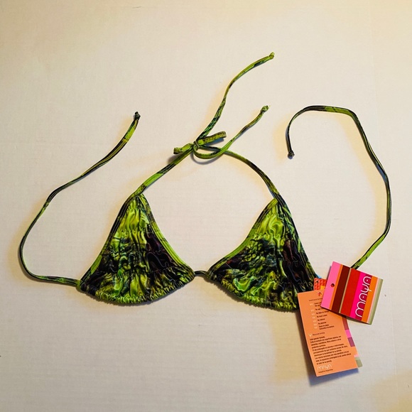 Maya | Swim | Maya Swimwear Triangle Ruffle Bikini Swim Top Nwt | Poshmark